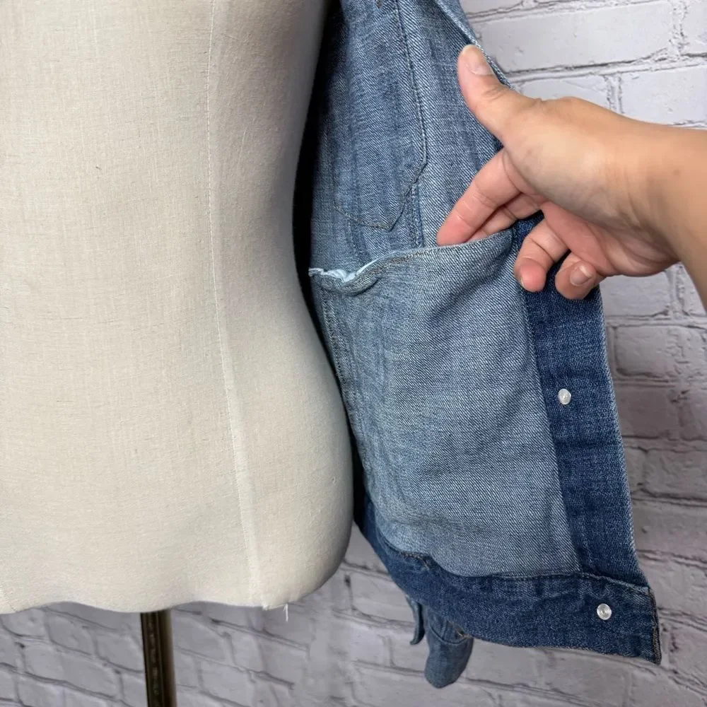 Vanilla Star | Jackets & Coats | Vanilla Star Blue Denim Distressed ...